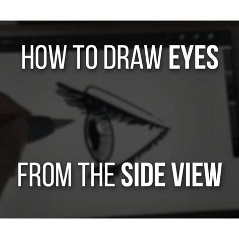 How To Draw Eyes From The Side View Step By Step Don Corgi