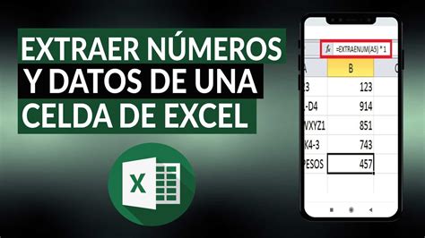 Cómo Extraer Números Y Datos De Una Celda De Excel Guía Completa Youtube