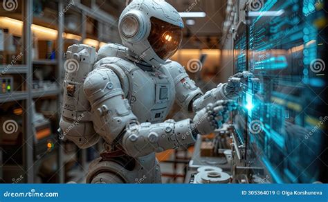 Team Of Engineers Innovating In Advanced Robotics Laboratory Stock Image Image Of Tech