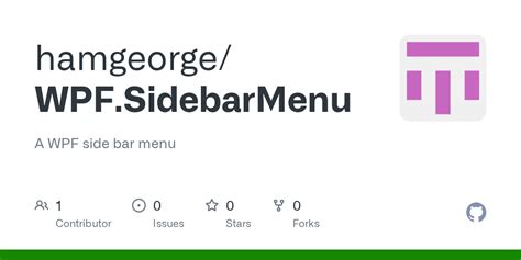 GitHub Hamgeorge WPF SidebarMenu A WPF Side Bar Menu