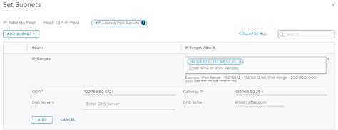 Add Ip Address Pools