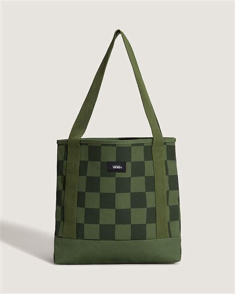 Pergs Midi Tote Bag In Green Vans Uk