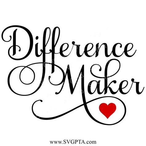 Difference Maker Svg Clipart Artofit