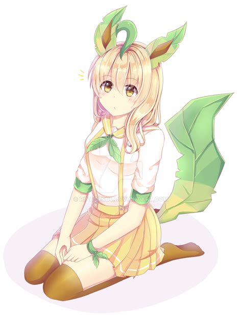 Leafeon Human Version By Rinadesu4 On Deviantart