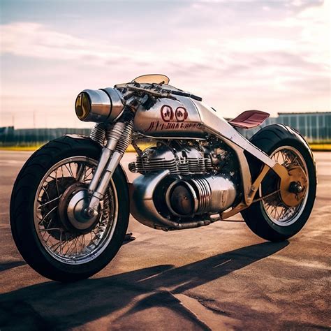 A Mix Between Airplane And Motorbike Made From1964 Alpha Ro By Uzi