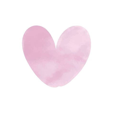 Vector Watercolor Heart Shape Art Hand Painted Isolated 36250840 Vector
