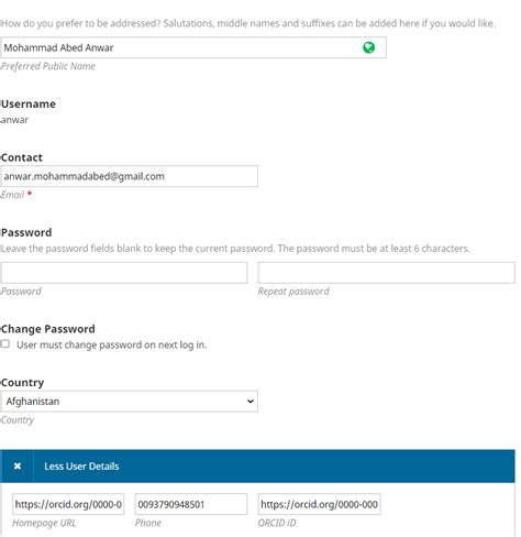Orcid Link Is Not Showing For Some Authors In Ojs Software Support Pkp Community Forum