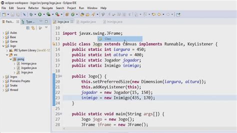 programção de jogos java pong 3 youtube