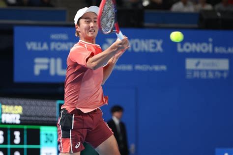 【photo】ジャパンオープンテニス｜世界10位で第1シードのフリッツに逆転勝ち！大金星を挙げた望月慎太郎を特集！ The Digest