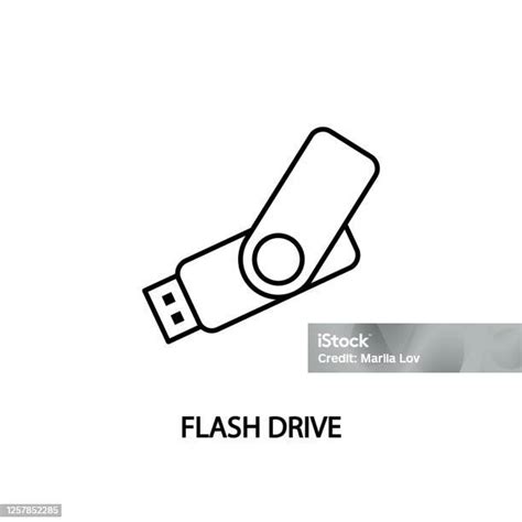 快閃記憶體驅動器線路圖示usb 符號記憶向量圖形及更多usb 手指圖片 Usb 手指 Usb接口 Usb線 Istock