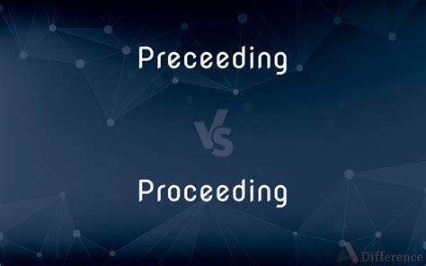 Preceeding Vs Proceeding — Which Is Correct Spelling