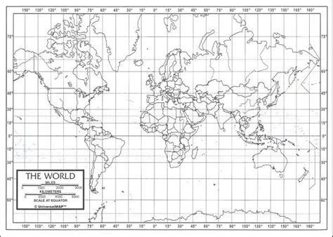 Free Printable World Map With Longitude Artofit