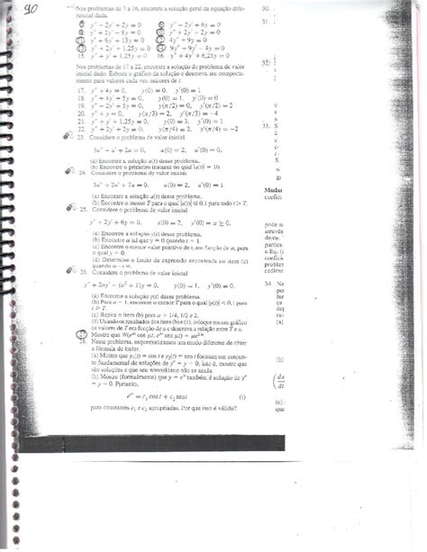 Segunda Lista De Exercicios De Edo I Prof Equações Diferenciais