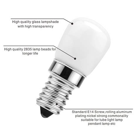 Led 냉장고 전구 E14 3w 냉장고 옥수수 전구 220v Led 램프 흰색따뜻한 흰색 Smd2835 할로겐 샹들리에
