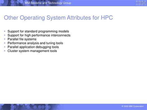 Ppt Operating System Attributes For High Performance Computing