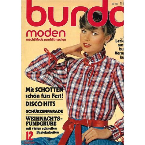 Burda Moden 12dezember 1978 Schürzenparade Zeitschrift