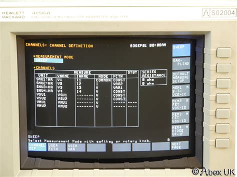 Hp Agilent 4156a Semiconductor Parameter Analyser Curve Tracer