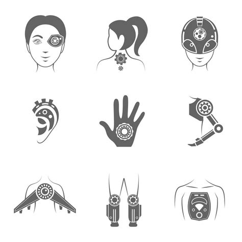 Menschliche Roboter Symbol 460135 Vektor Kunst Bei Vecteezy