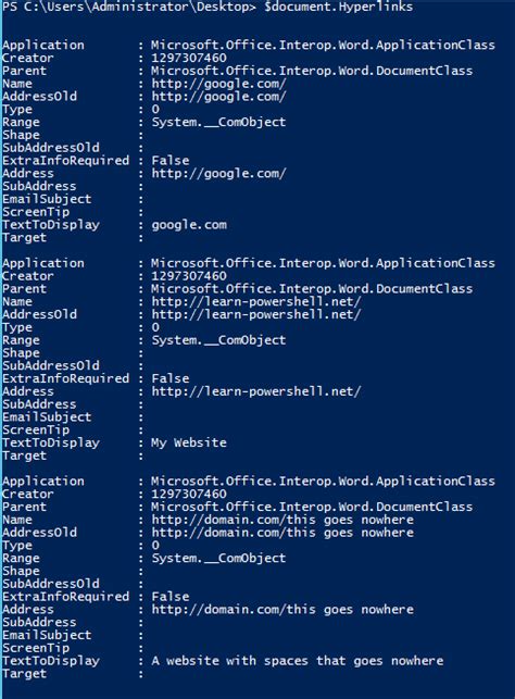 Fix Spaces In Hyperlinks That Exist In A Word Document Learn Powershell Achieve More