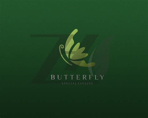 دانلود فایل لایه باز موکاپ لوگو پروانه سبز دانلود رایگان فایل لایه باز، Psd، وکتور، لوگو و موکاپ