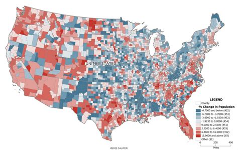 United States Population Density Map 2022