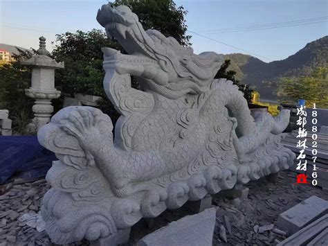 四川花岗石龙腾云雕塑 四川青石厂家 四川青石栏杆 四川青石雕刻 成都翰林石材有限公司