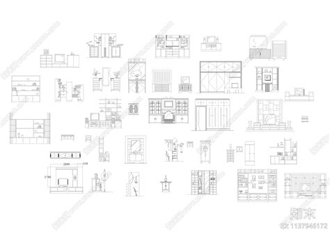 常用家具综合施工图下载【id 1137946172】 知末案例馆