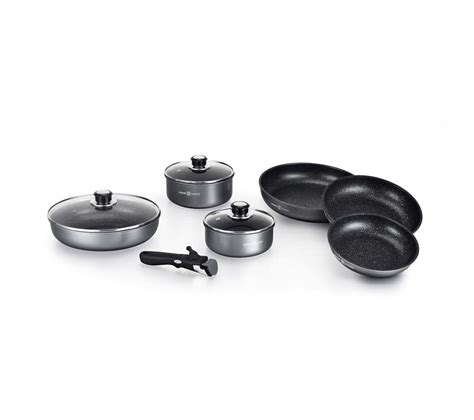 Batterie De Cuisine PCs Avec Poignée Amovible Et Couvercles Tfi Casserole Poêle Wok BUT