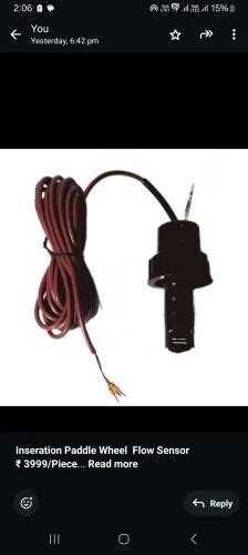 Paddle Wheel Flow Sensor At Rs 3999 पैडल व्हील फ्लो सेंसर In Pune