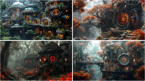 Artstation 320 Clockwork Wonderland Environment Concept 4k Artworks