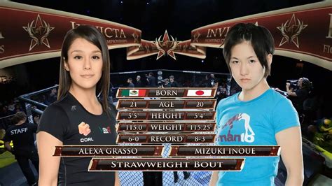 Alexa Grasso Vs Mizuki Inoue Invicta Fc 11
