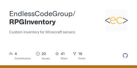 GitHub EndlessCodeGroup RPGInventory Custom Inventory For Minecraft Servers