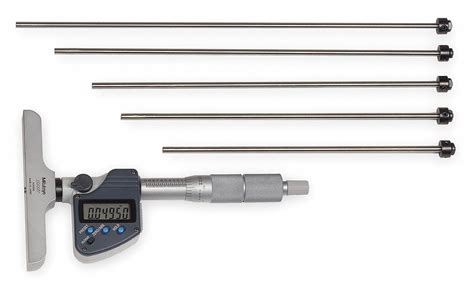 Digital Depth Micrometer Base Style Full Spc Output Yes Resolution 0 00005 In 0 001 Mm Grainger