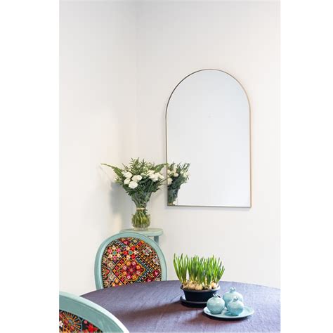 מראה קשת בגדלים שונים מסגרת זהב מט