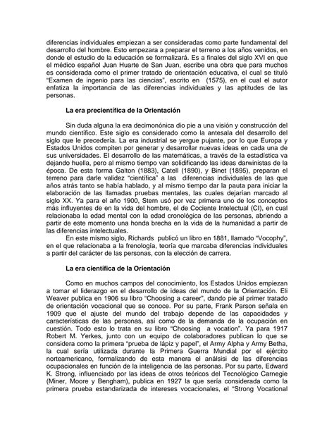 SOLUTION Origen Y Desarrollo Histrico De La Orientacin Studypool