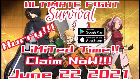 Ultimate Fight Survival T Coderedeem Code Narutogameplay Youtube