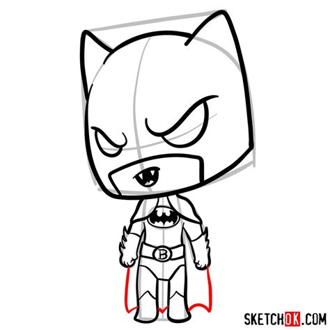 How To Draw Chibi Batman Sketchok