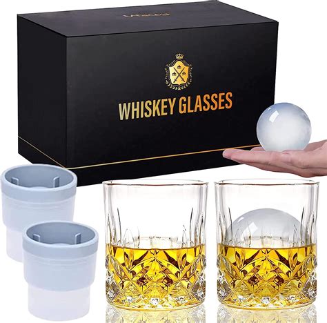 Qipecedm Old Fashioned Whiskey Glasses Set Of 4 2