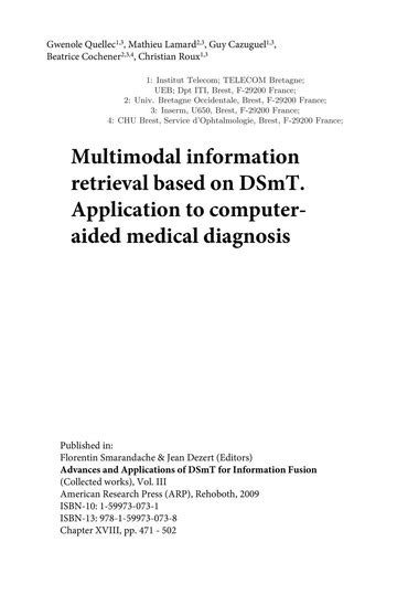 Multimodal Information Retrieval Based On Dsmt Application To Computer Aided Medical Diagnosis