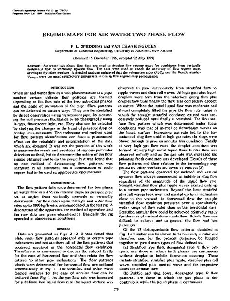 Pdf Regime Maps For Air Water Two Phase Flow