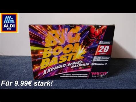 Weco Feuerwerk Big Boom Bastic Neuheit 2022 Für 10 Stark Aldi