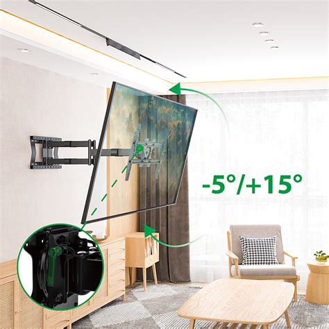 Supports muraux à bras articulé XTR LA Rotate double cm Noir Supportsmuraux fr