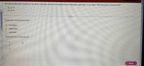 Solved The Null And Alternative Hypothesis Are Given Chegg