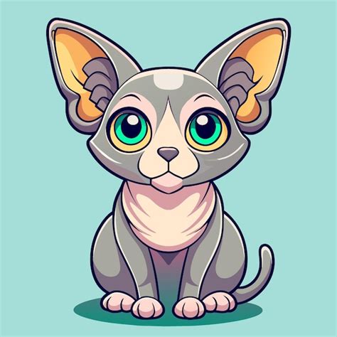 Devon Rex Cute Pet Vector Eps Premium Ai Generated Vector