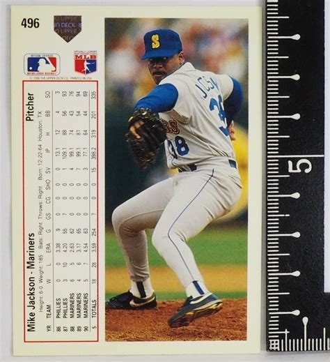 Yahooオークション Upper Deck 1991 496【mike Jacksonmariners