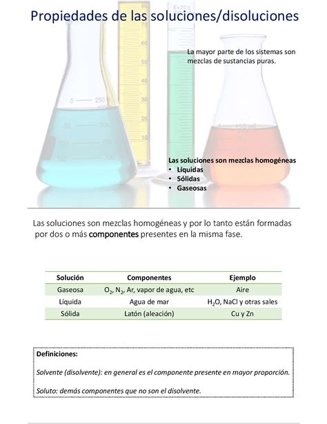 1 Propiedades Coligativas Propiedades De Las Soluciones Disoluciones