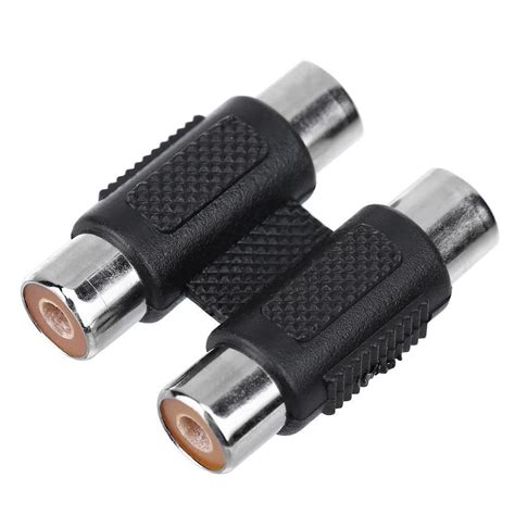 RCA Female to RCA Female Connector AV Cable Plug Jack Adapter for Audio ...