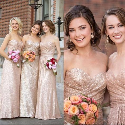 Gorgeous Elegant Beaded Long Cheap Bridesmaid Dresses For Wedding Party