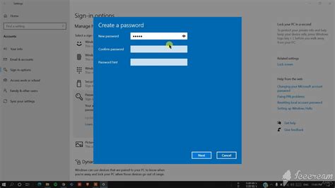 How To Set Password On Windows 10 Youtube
