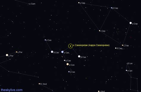κ Cassiopeiae Kappa Cassiopeiae Star In Cassiopeia